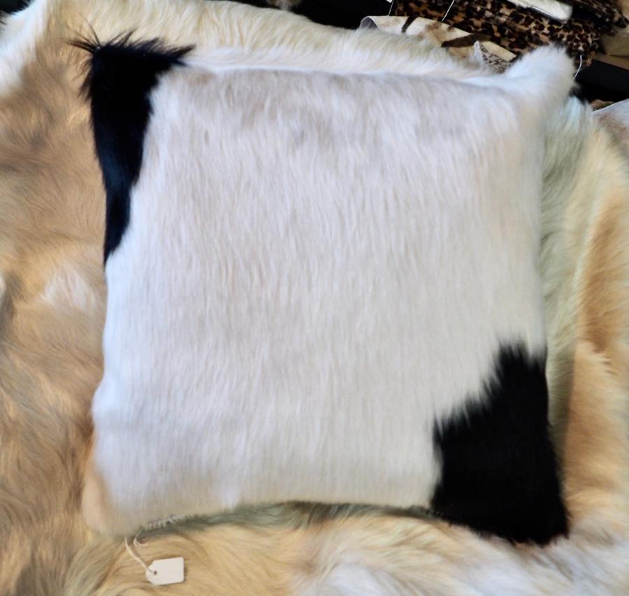 A Beautiful Black and White Premium Cowhide Cushion Cover