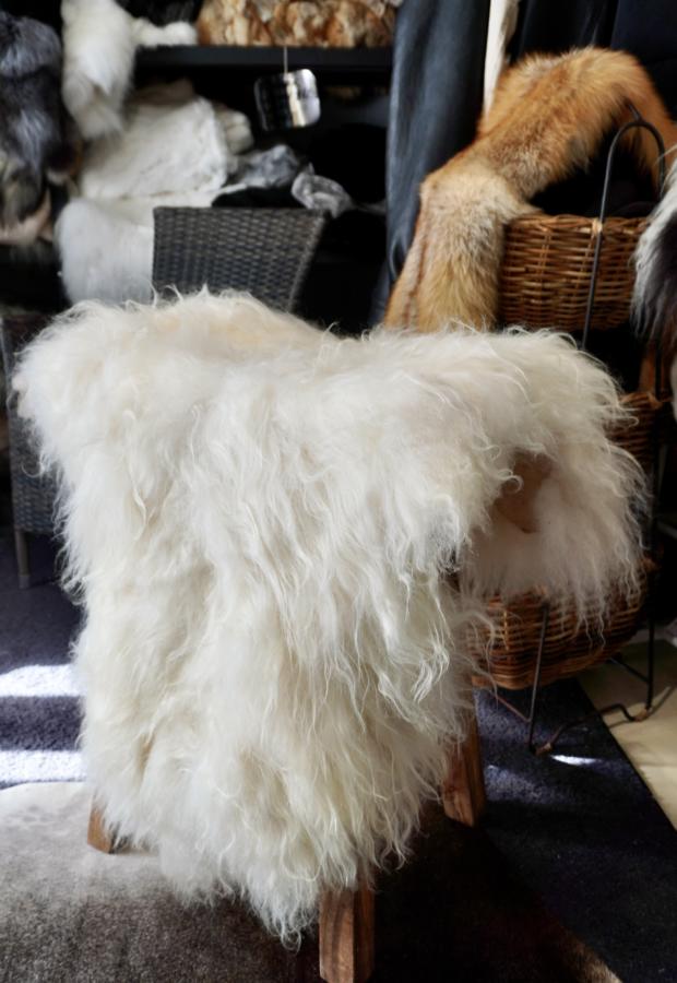 Ecologically Sustainable Decor - A Beautiful Natural White Long Wool ...