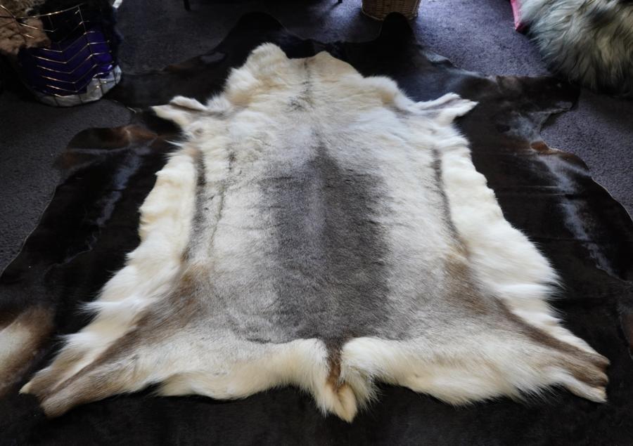 A Wonderful Thick & Soft Traditionally Farmed Reindeer Hide